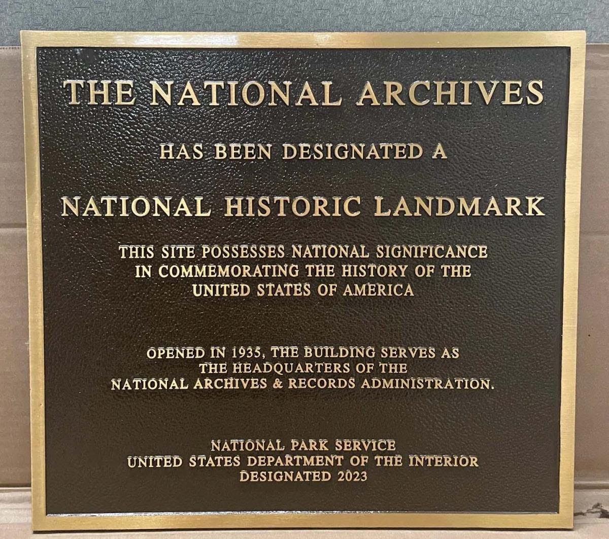 National Archives Building Gets Historic Landmark Designation and ...